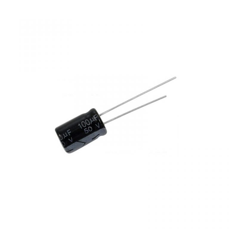 CAPACITOR ELETROLÍTICO - 100uF/50V - Tech Sul Eletrônicos